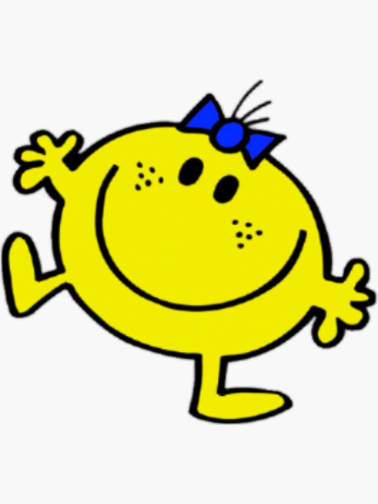 "Little miss yellow" Sticker for Sale by Bunea-design | Redbubble