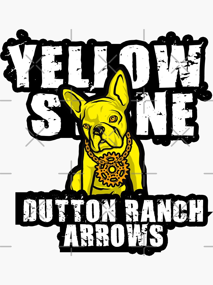 "Yellow Stone Dutton Ranch Arrows" Sticker for Sale by Wicky-Designs ...