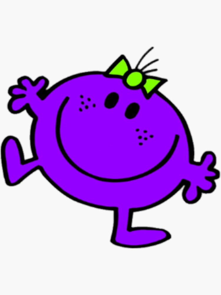 "Little miss purple" Sticker for Sale by Bunea-design | Redbubble