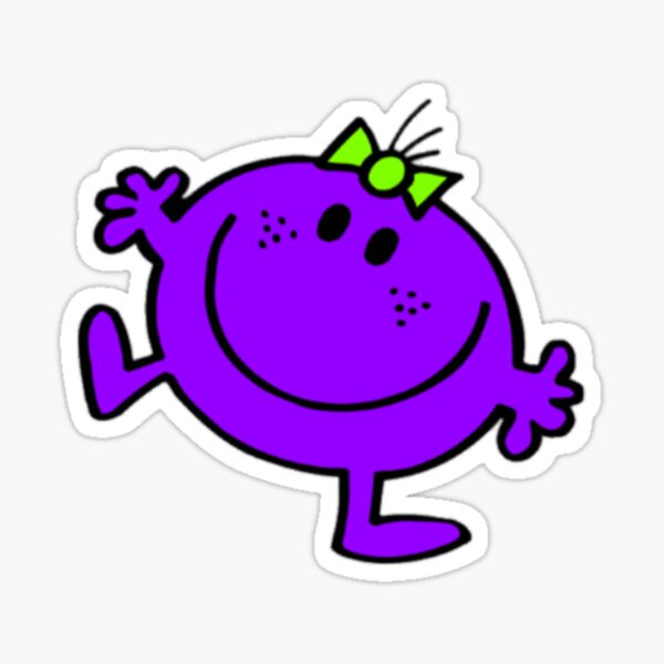 "Little miss purple" Sticker for Sale by Bunea-design | Redbubble