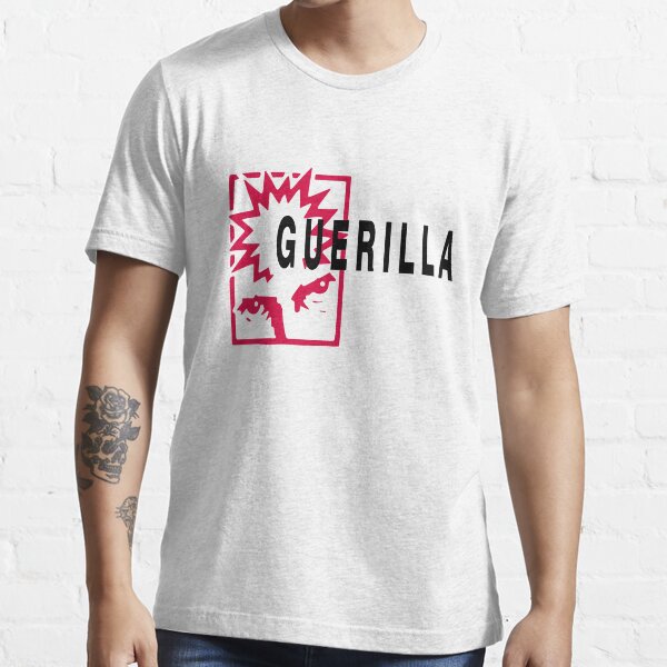 "Guerilla (Red Face)" T-shirt for Sale by Subliminal-Cuts | Redbubble ...