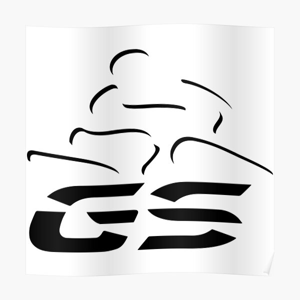 "GS Enduro | V5 | black" Poster for Sale by Moppedhotel | Redbubble