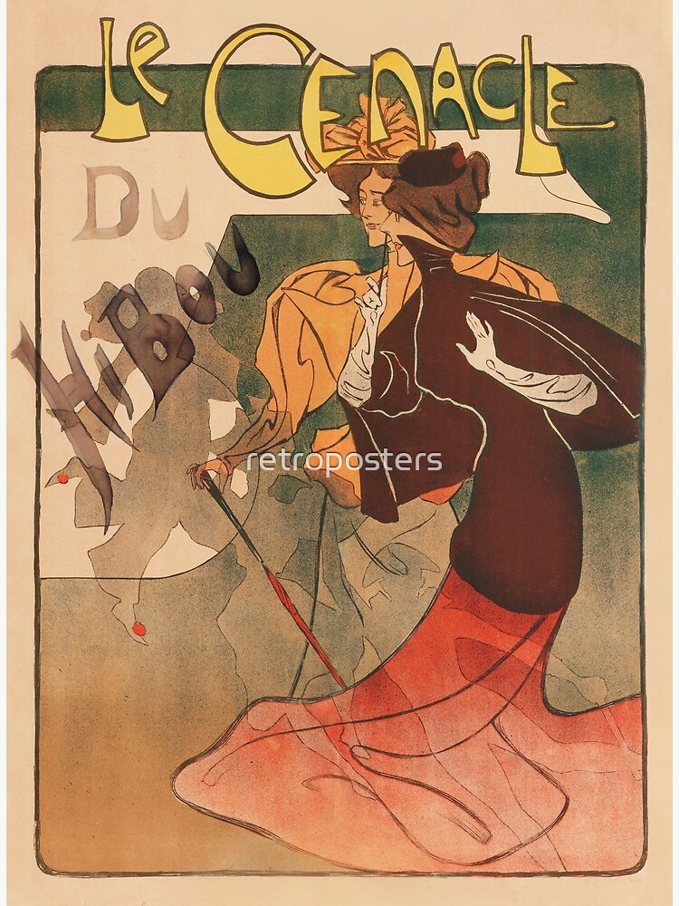 "LE CENACLE Magazine 1897 Vintage French Poster by Victor Mignot" Poster for Sale by ...