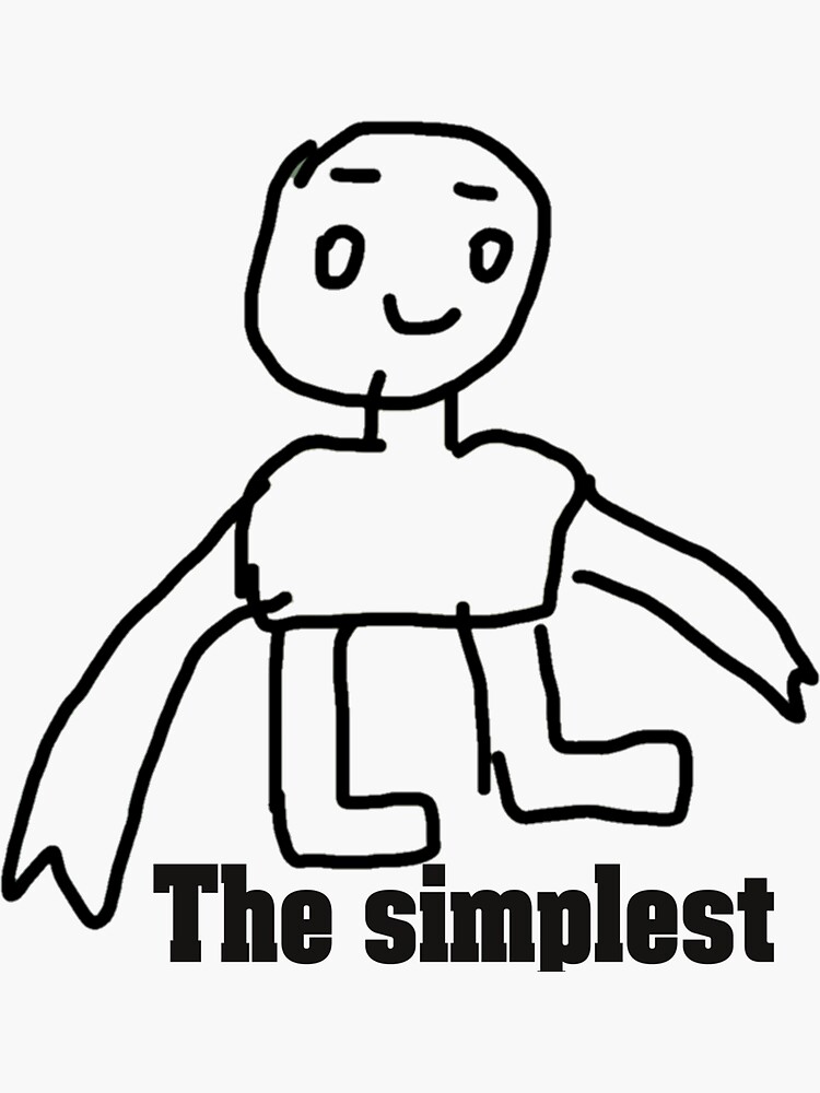 "The simplest" Sticker for Sale by Joumaysucces | Redbubble