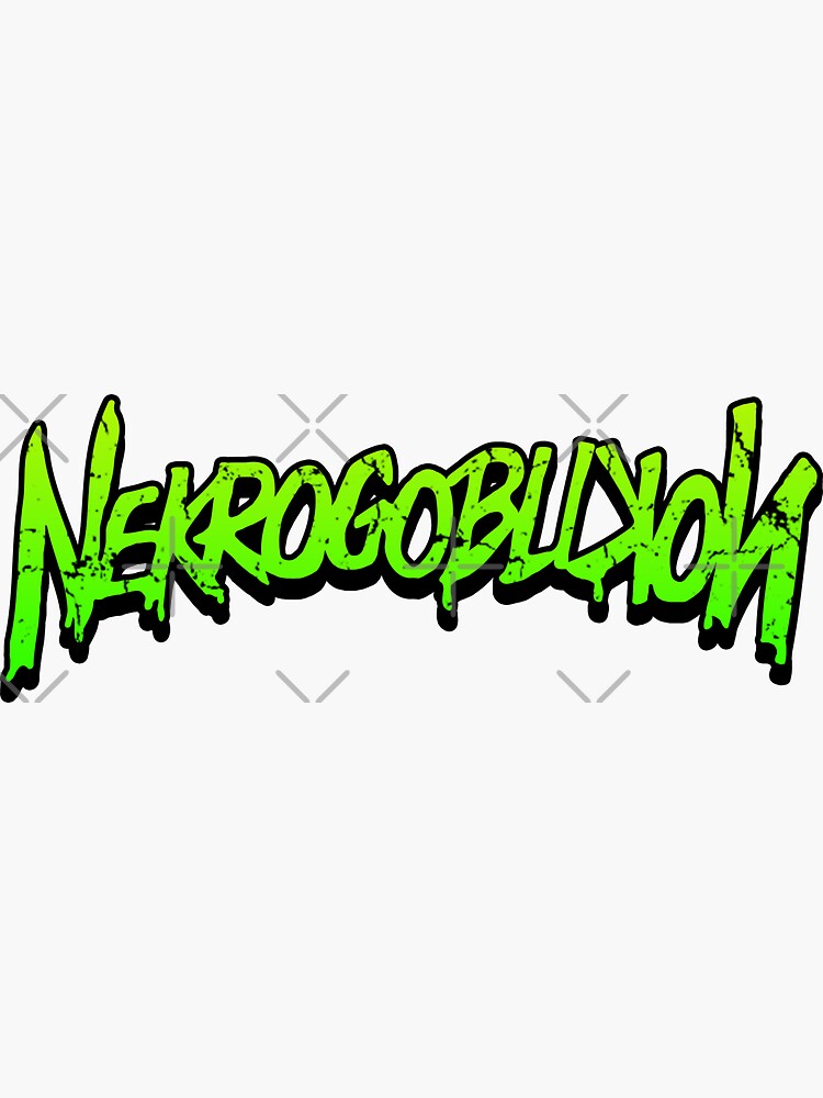 "Nekrogoblikon Logo" Sticker for Sale by xxXVintageXxx | Redbubble