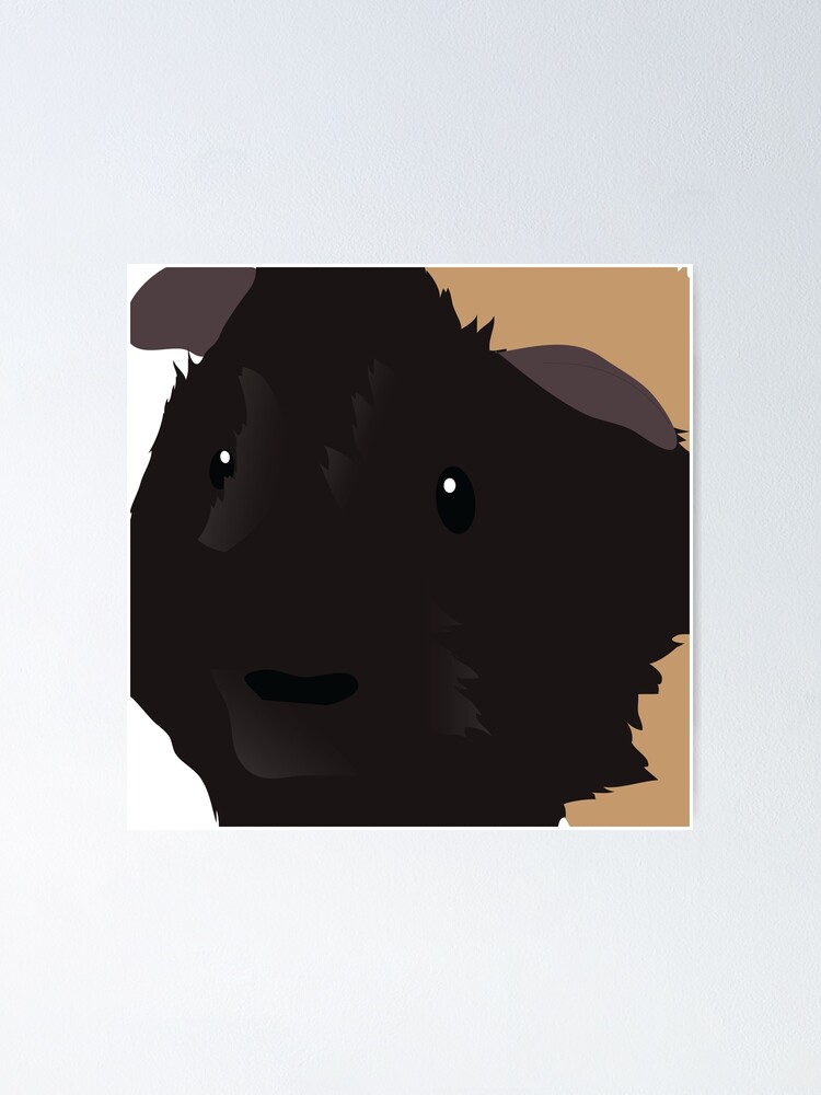 "Guinea Pig Portrait - Mog" Poster for Sale by Nicole-Eldridge | Redbubble