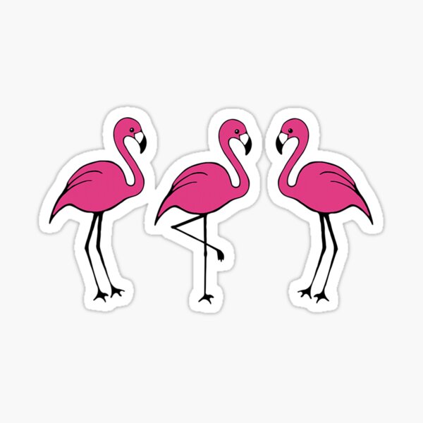 "Pink Flamingo" Sticker for Sale by suspiciousanalg | Redbubble