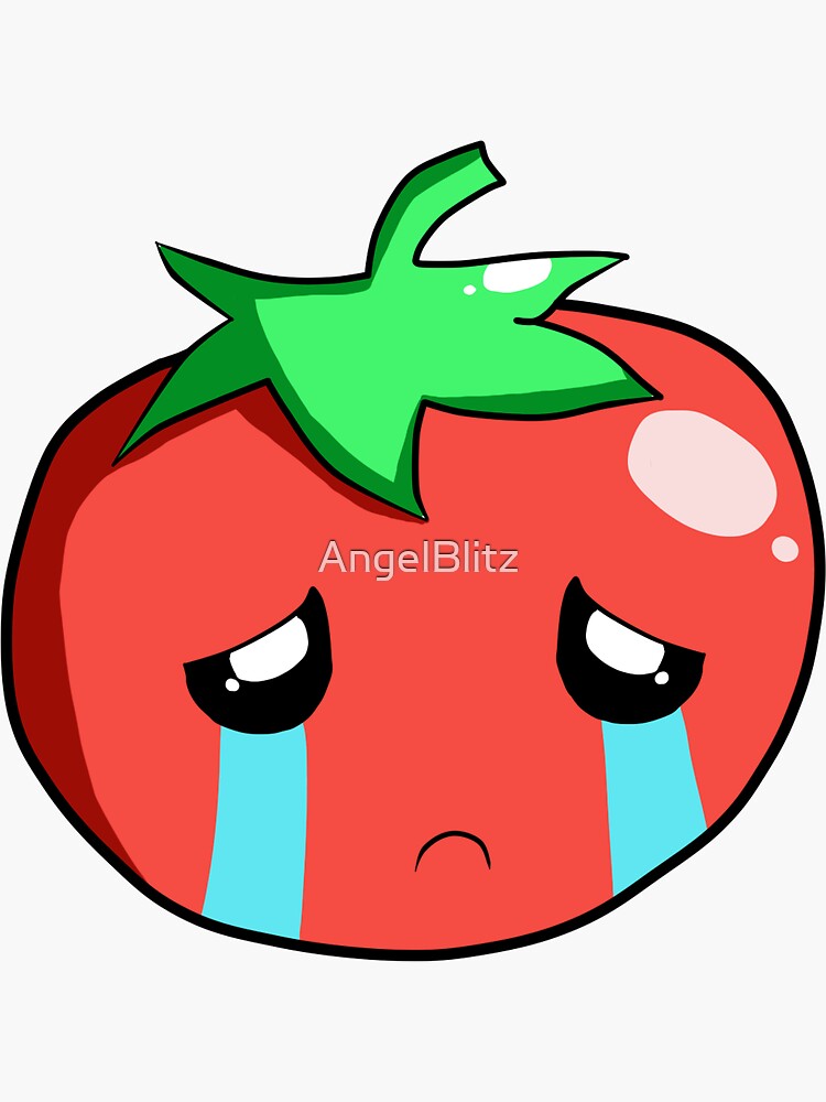 "Sad Tomato" Sticker for Sale by AngelBlitz | Redbubble