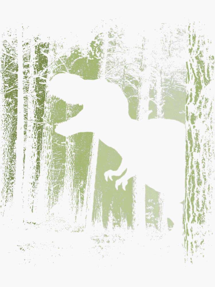 "T-Rex Shadow in Twilight Forest Tyrannosaurus Silhouette Premium ...