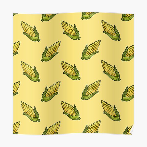 "Corn Curtain Print (Simpsons)" Poster for Sale by deancoledesign ...