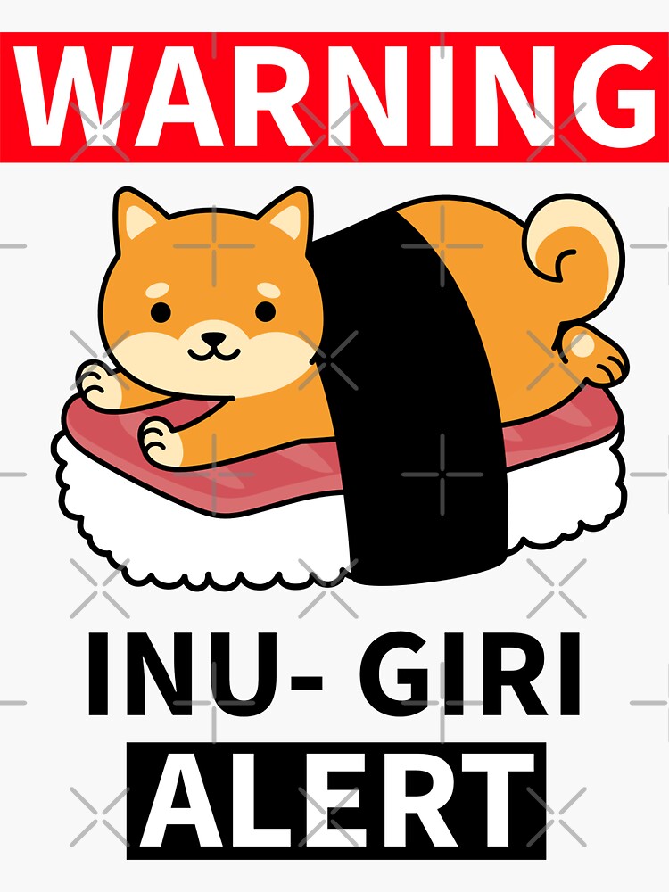 "Human Warning Label - Nigiri" Sticker for Sale by JTsquare | Redbubble