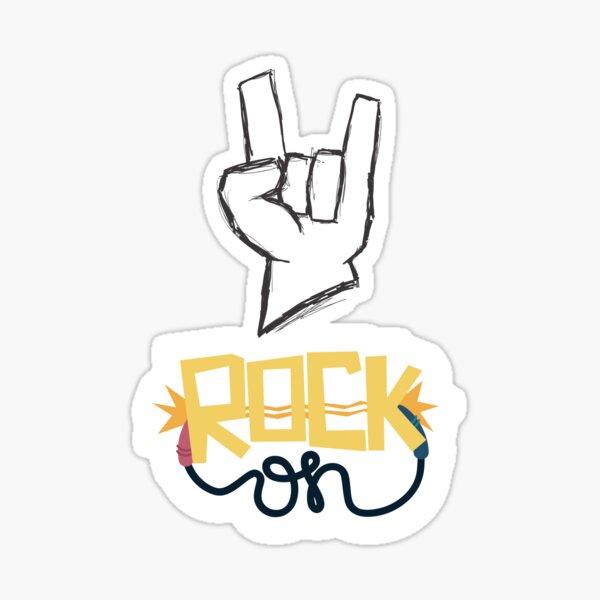 "Rock " Sticker for Sale by TAOR | Redbubble