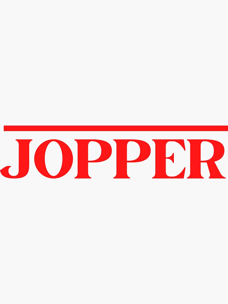"Stranger Things Jopper" Sticker for Sale by roselia | Redbubble