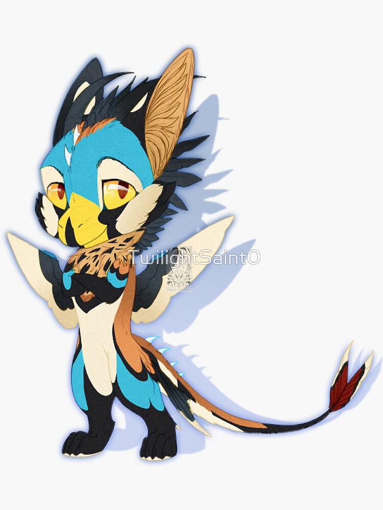 "Chibi Sniper Dutch Angel Dragon" Sticker for Sale by TwilightSaint0 ...