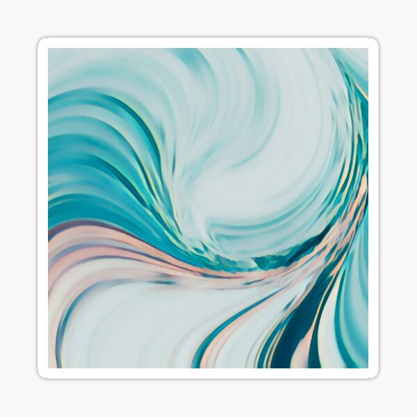 "Blurred Lines Art Print Painting " Sticker for Sale by TumTab | Redbubble