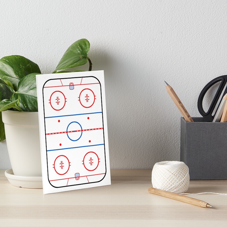 " Ice Rink Diagram Hockey Game Companion" Poster for Sale by Garaga ...
