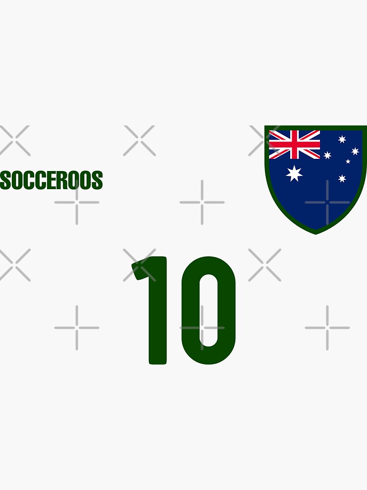"Australia Football Team Soccer Retro Jersey Socceroos" Sticker for ...