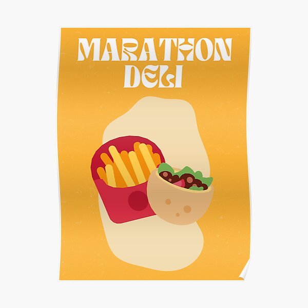 "Marathon Deli, College Park" Poster for Sale by jenisava | Redbubble