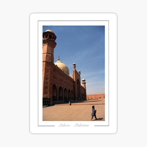 "Badshahi Mosque Lahore Pakistan Analogue image" Sticker for Sale by ...