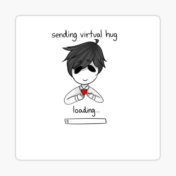 Virtual Hug Stickers | Redbubble