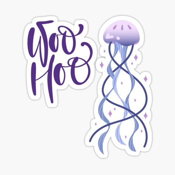 "WOO HOO" Sticker for Sale by MirillaShop | Redbubble