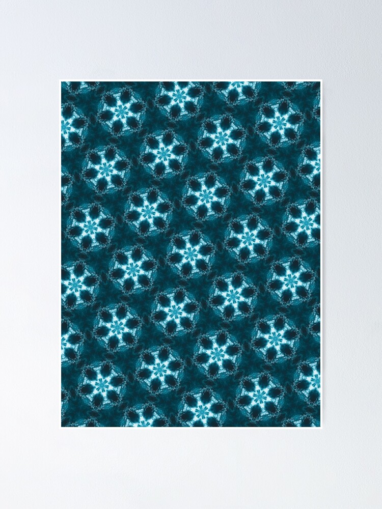 "Forged By The Sea Ocean Tessellation Art 82" Poster for Sale by Shape ...