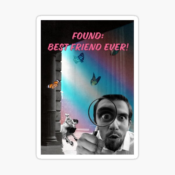 "Watson Best Friend Found" Sticker for Sale by GollyWillikers | Redbubble