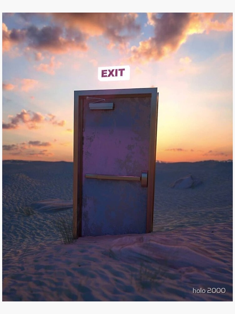 "liminal doors in desert" Sticker for Sale by axman91 | Redbubble