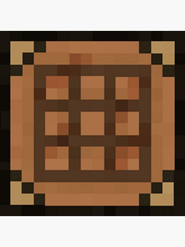 "Crafting table - Minecraft" Sticker for Sale by MinecraftShop | Redbubble