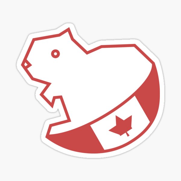 Canadian Beaver Stickers | Redbubble