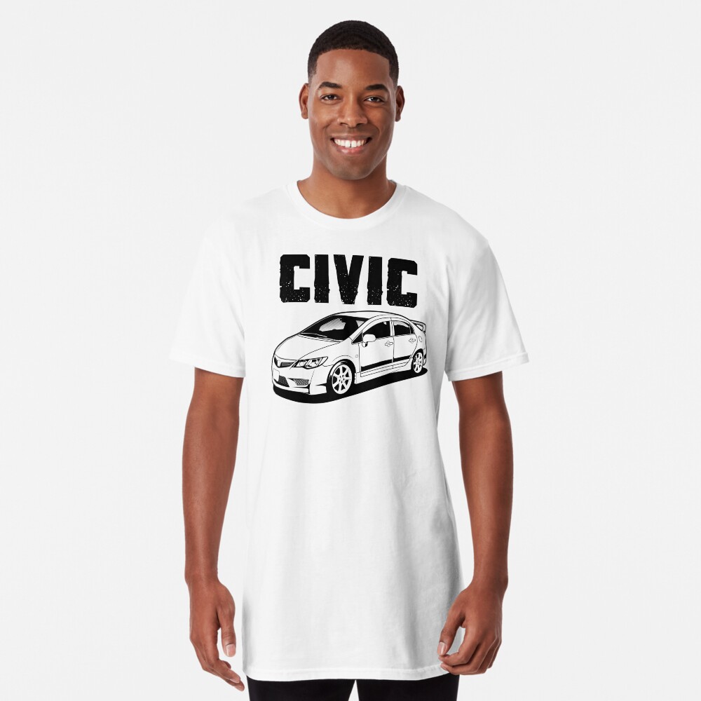"Civic FD2 (white)" Sticker for Sale by squeal tires | Redbubble