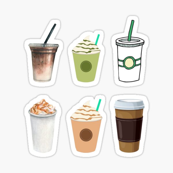"starbucks iced coffee lovers stikers" Sticker for Sale by joy-love ...