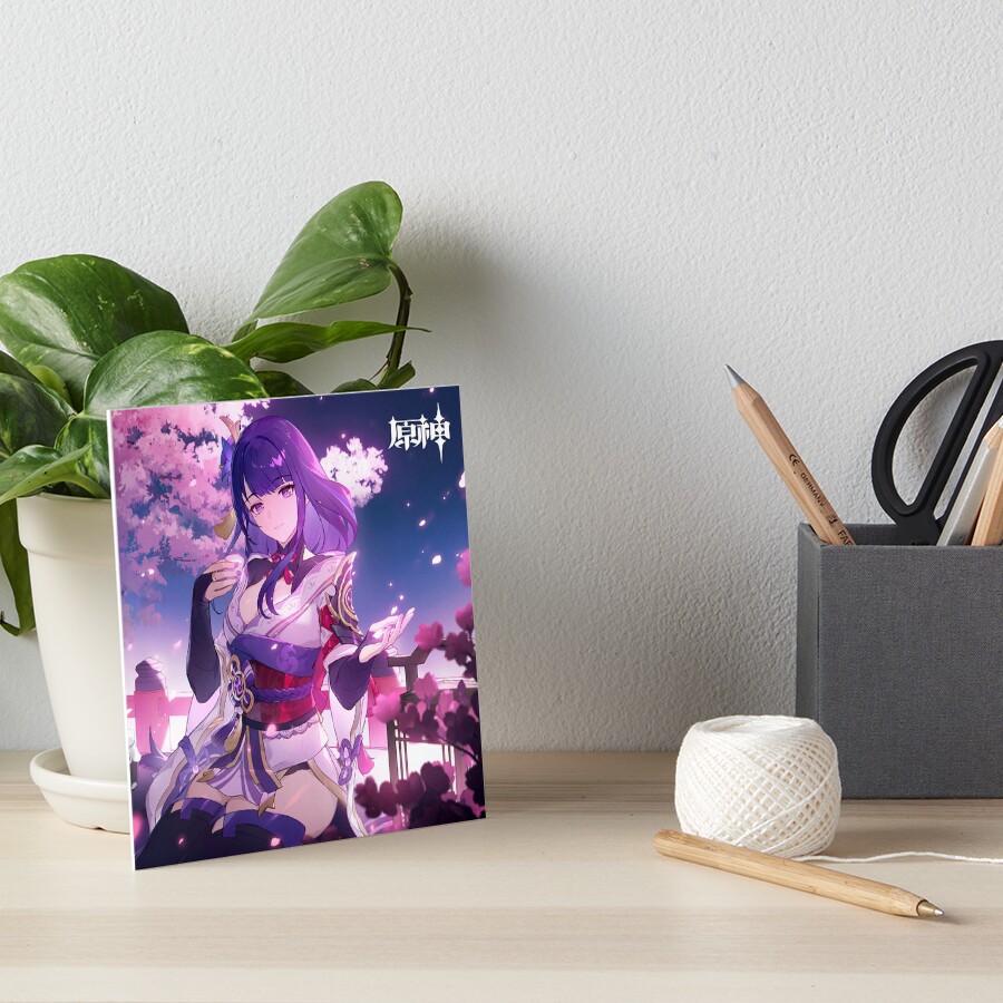 "Genshin Impact - Raiden Official Birthday Artwork 2022" Art Board ...