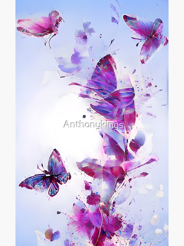 "Purple and pink Metamorphosis original abstract digital artwork ...