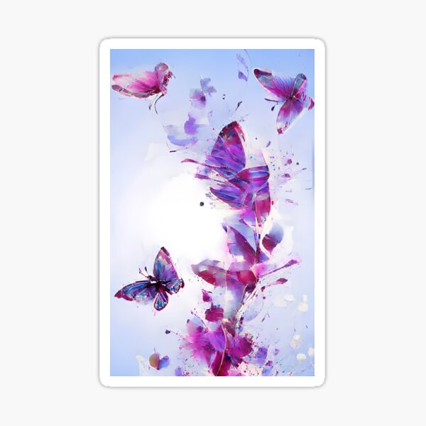 "Purple and pink Metamorphosis original abstract digital artwork ...
