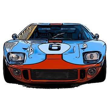 "NEW Abstract Cartoon Art Ford GT40" Sticker for Sale by MyCrews ...