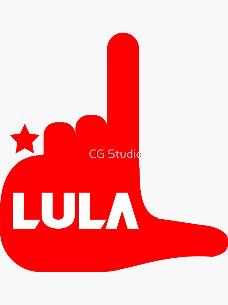 "Lula Hand L 2022 13 PT eleições presidenciais Brasil 2022" Sticker for ...