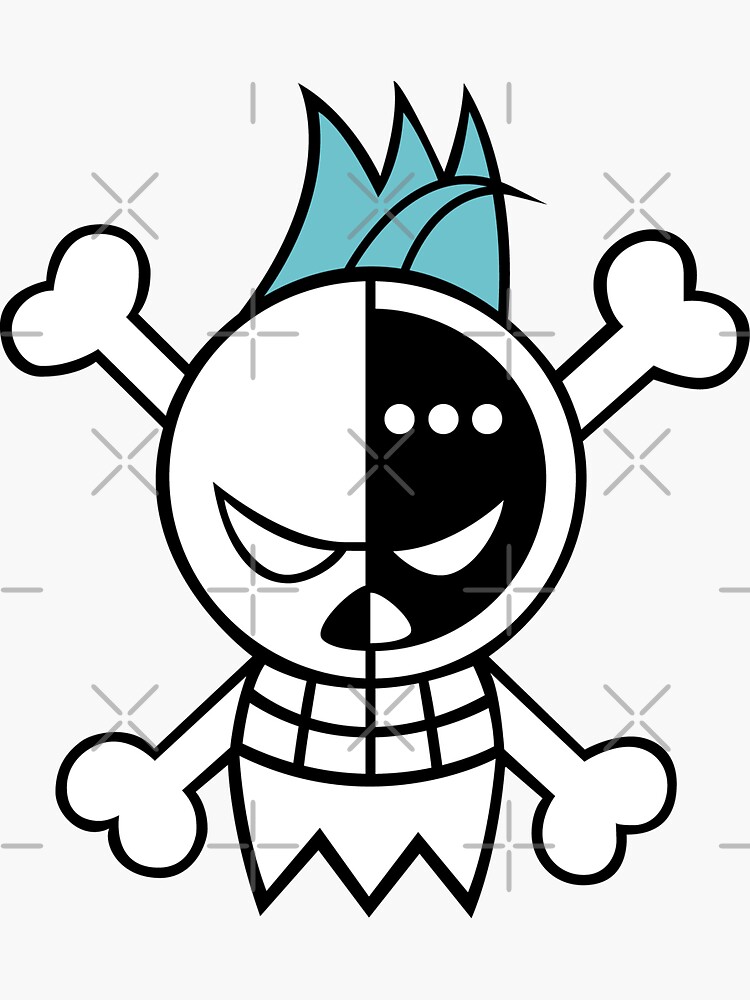 "One Piece Franky Flag" Sticker for Sale by RDFW | Redbubble