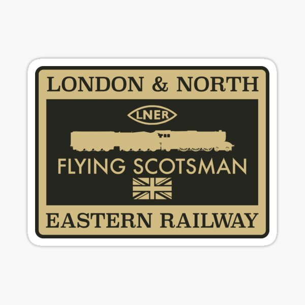 "Flying Scotsman" Sticker for Sale by TheRailStation | Redbubble