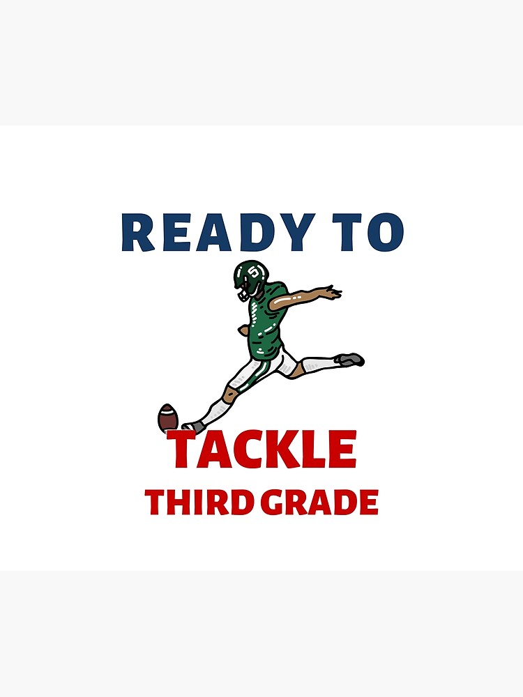 "Football Third Grade First Day Of School Back To School Design" Poster ...
