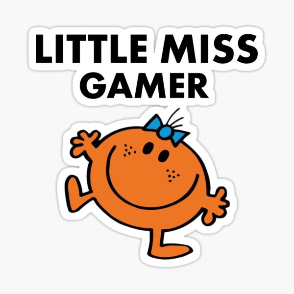 "little miss gamer " Sticker for Sale by pnkrose | Redbubble