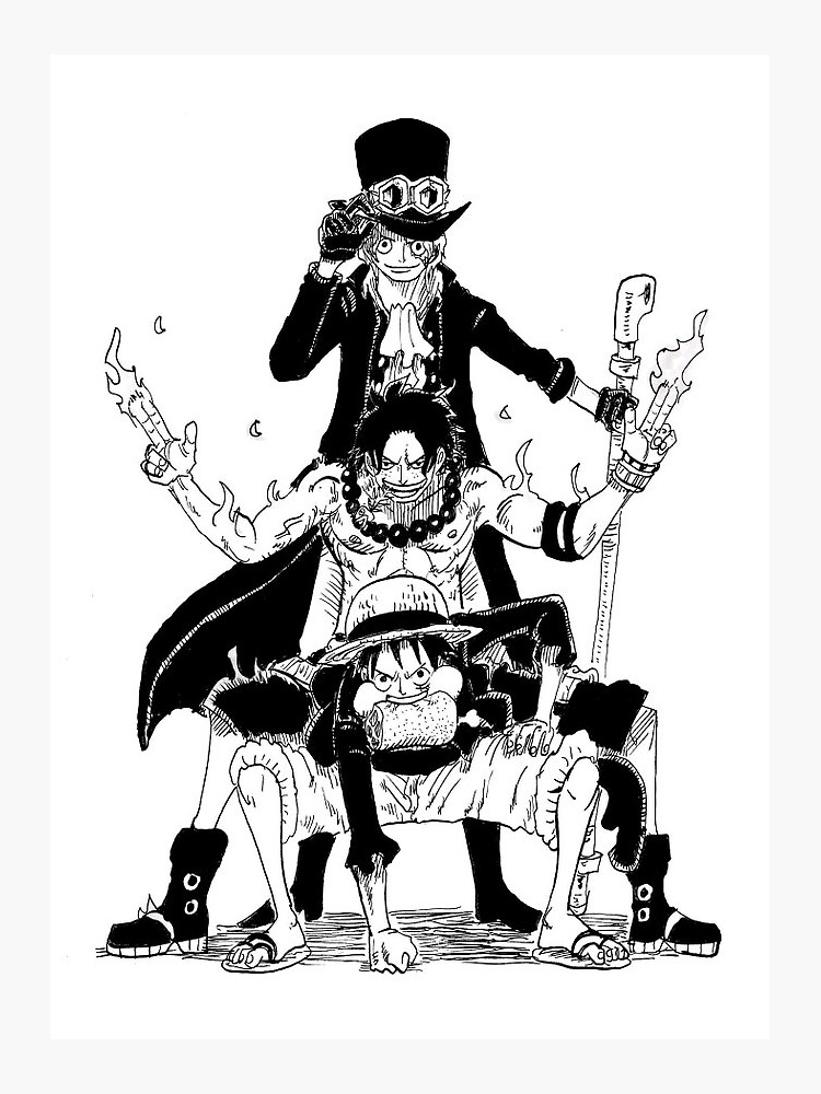 Luffy Ace And Sabo Sticker For Sale By Heshamsy Redbubble