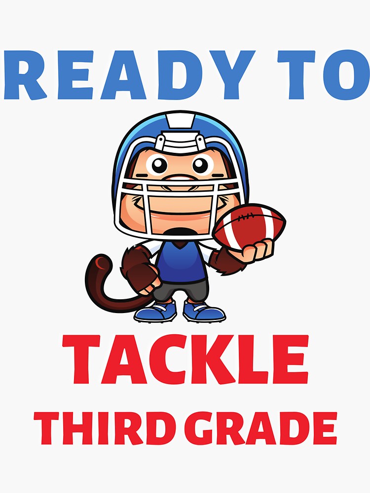 "Football Third Grade First Day Of School Back To School Design ...