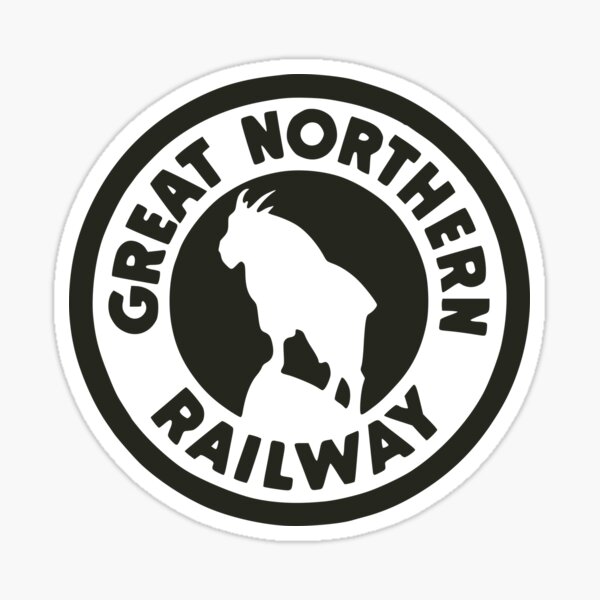 "Great Northern Railway" Sticker for Sale by TheRailStation | Redbubble