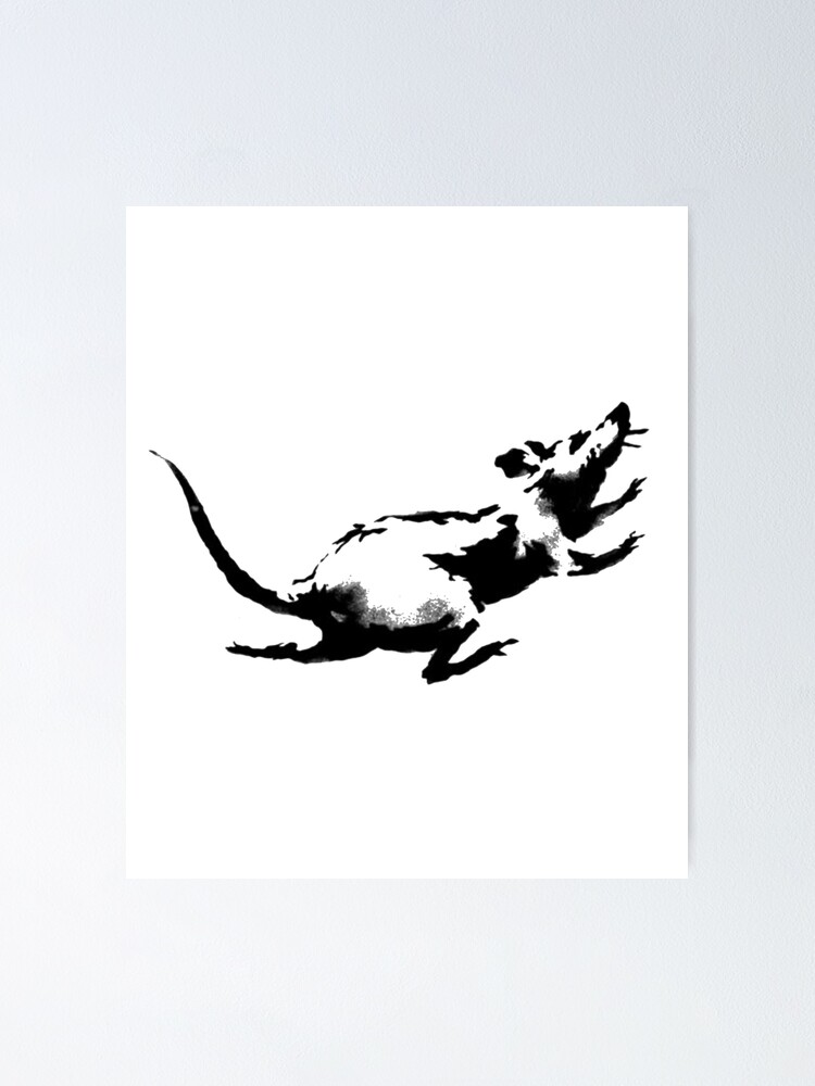 "Banksy - Clock rat" Poster for Sale by Marianaggdyang | Redbubble