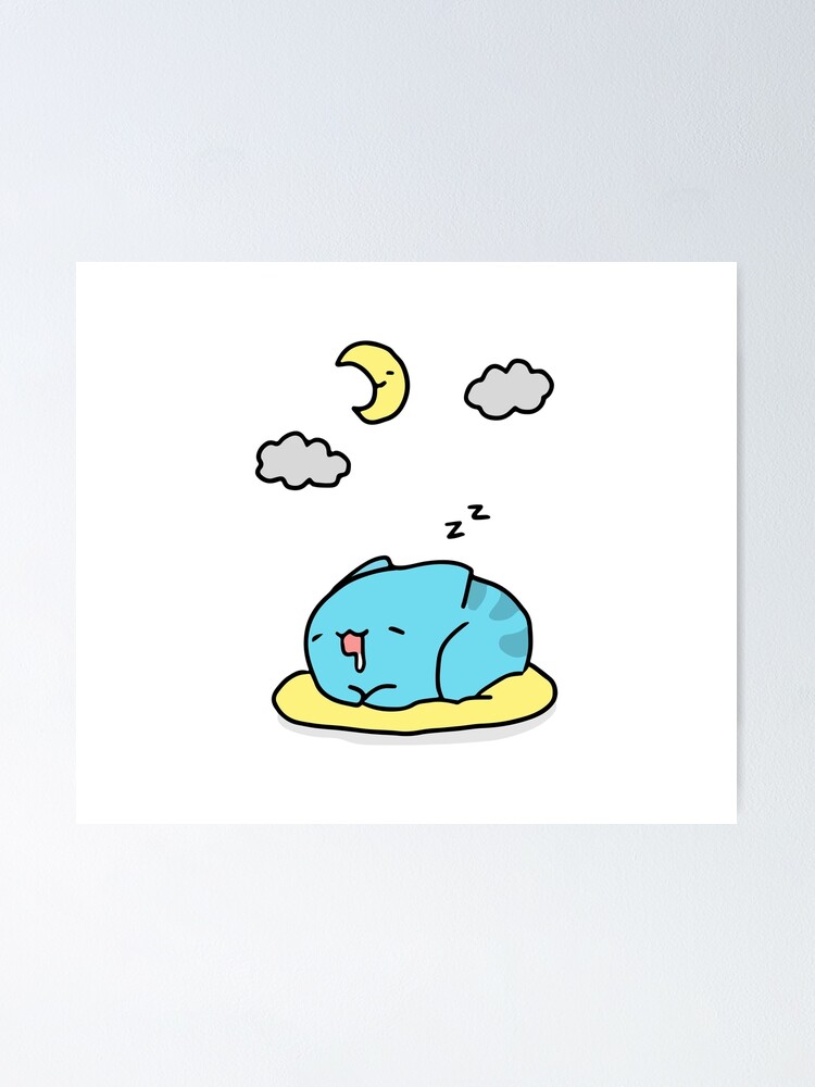 Póster «Bugcat Capoo, durmiendo» de Mochi-Animals | Redbubble