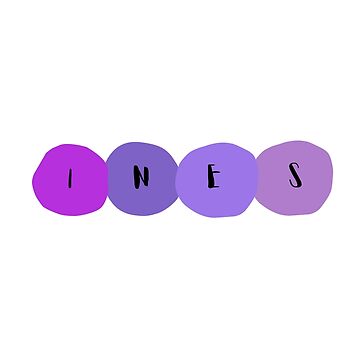 "Ines - Name " Sticker for Sale by Name-Bubble | Redbubble