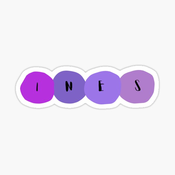 "Ines - Name " Sticker for Sale by Name-Bubble | Redbubble