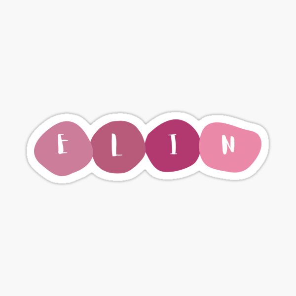 "Elin - Name " Sticker for Sale by Name-Bubble | Redbubble
