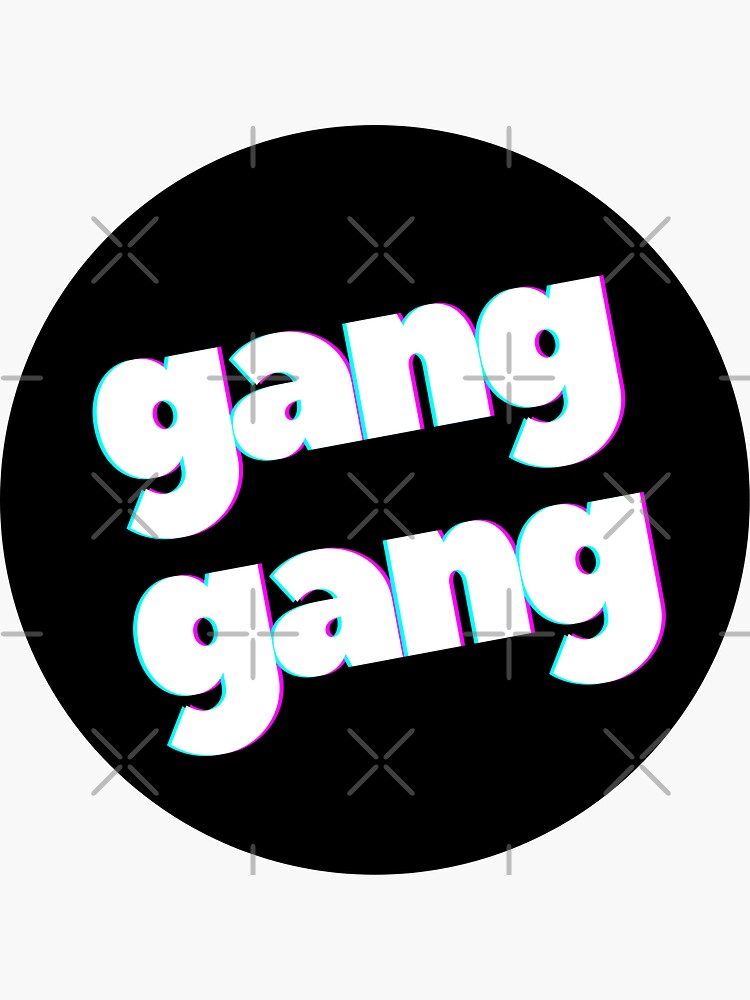 "gang gang" Sticker for Sale by pingupop | Redbubble
